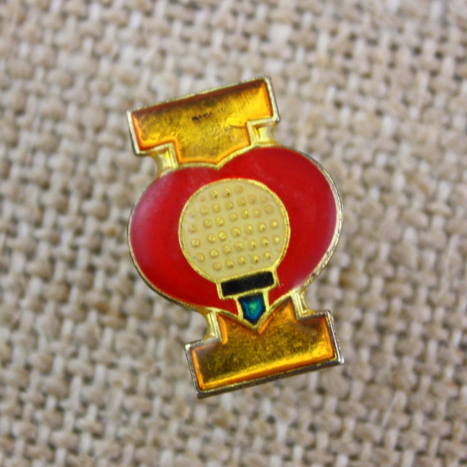 I Heart Golf - Enamel Pin by American Gag Bag Inc. - Vintage Novelty ...