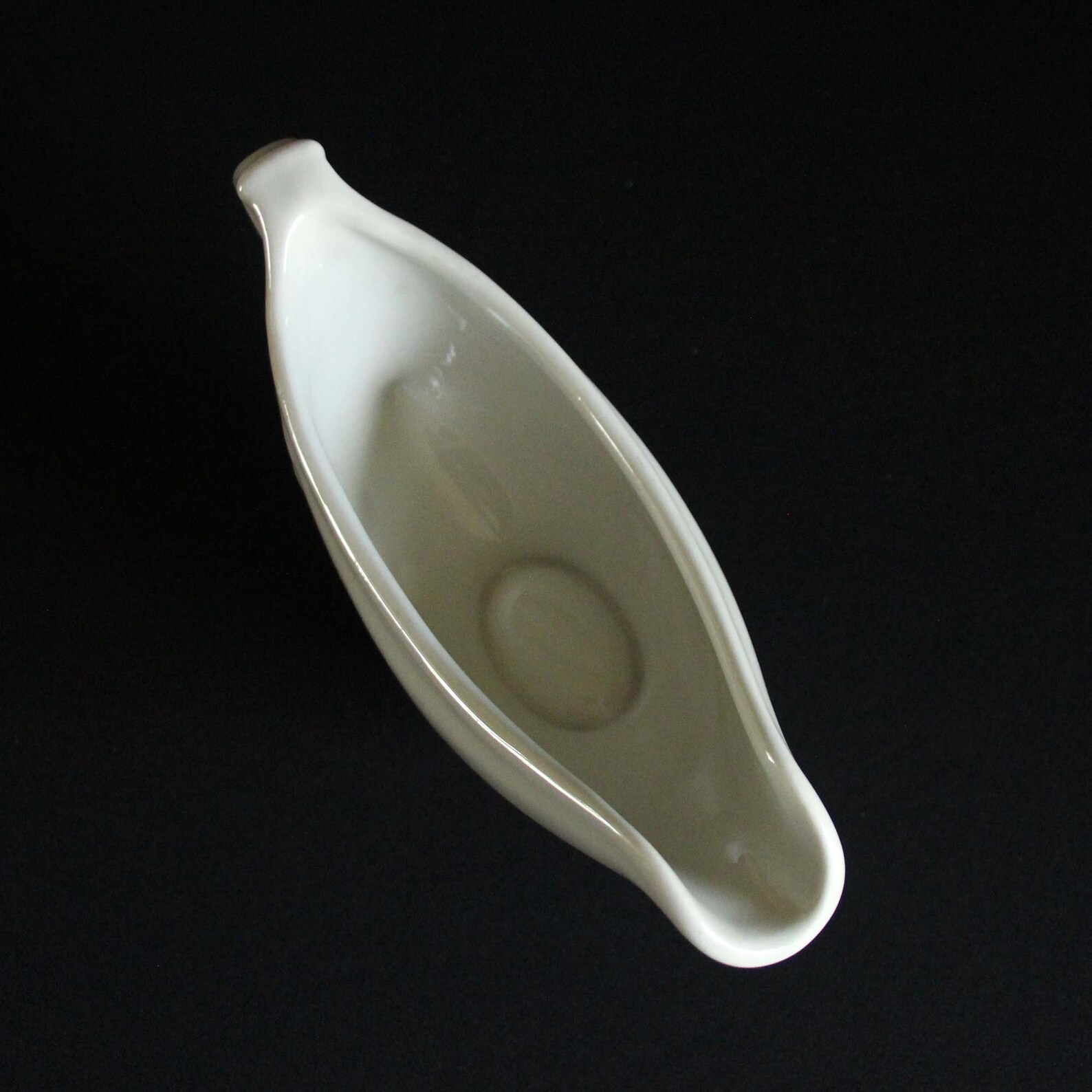 Vintage Hall Pottery Gravy Boat - White Ironstone Restaurant Ware ...