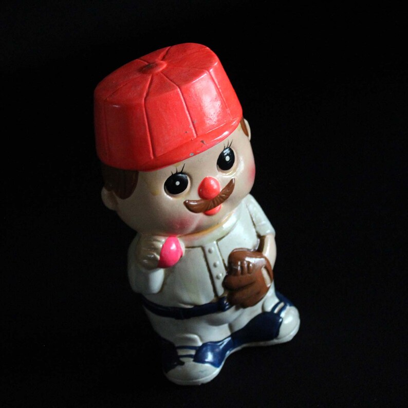 Vintage Ceramic Baseball Bank Baseball Player Chalkware - Etsy