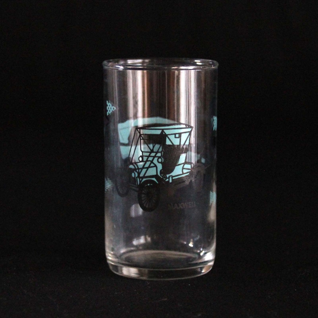 Antique Cars Juice Glass - Vintage Cup - Maxwell 1911 - Benz 1904 - Old ...