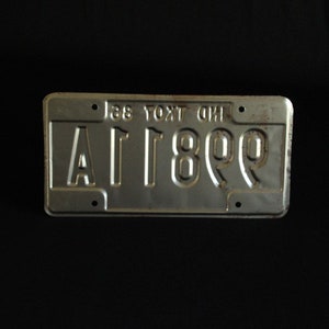 Indiana Truck License Plate 1986 - Commercial Truck - Automobile - Car ...