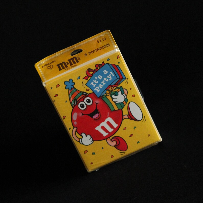 Vintage M&ms Party Invitations by Hallmark Cards Inc | Etsy