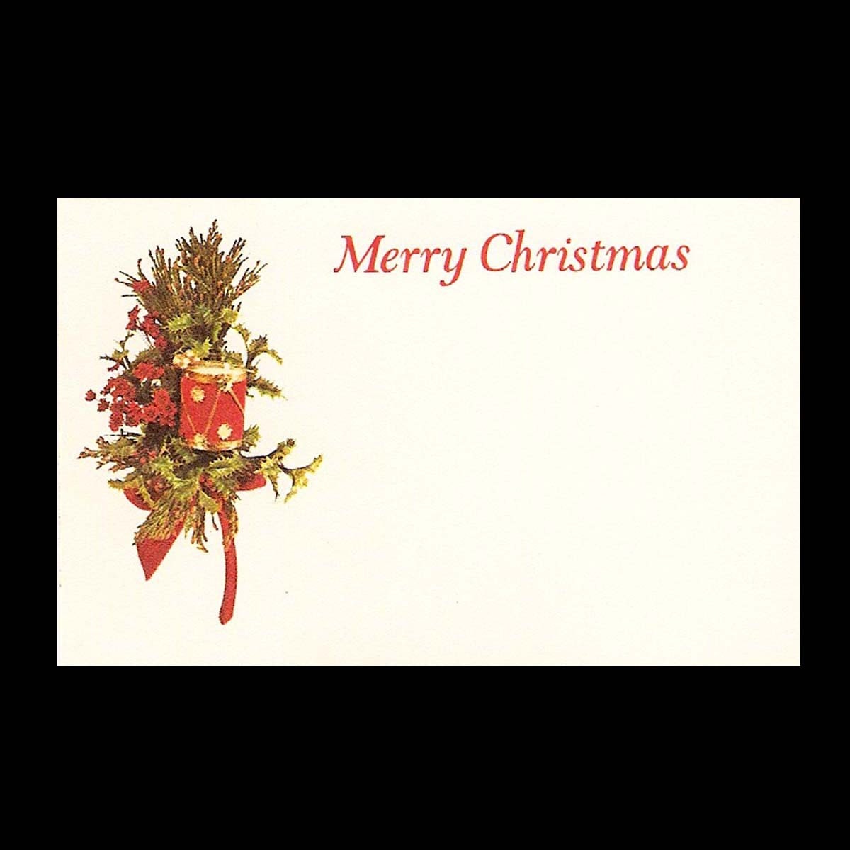 Vintage Merry Christmas Gift Cards - Set of 10 Floral Shop Gift Tags ...