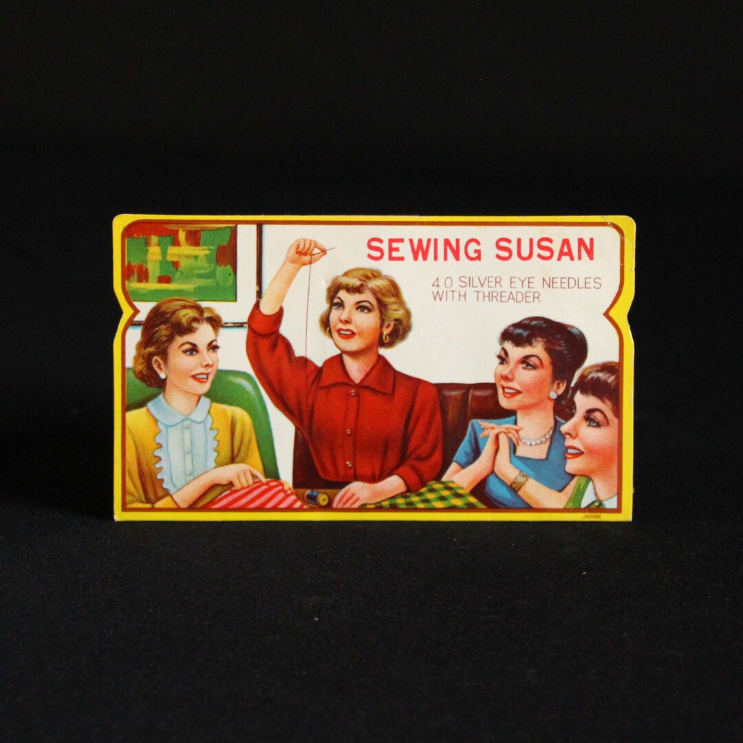 Vintage Sewing Susan Needle Book - Decorative Sewing Needle Package ...
