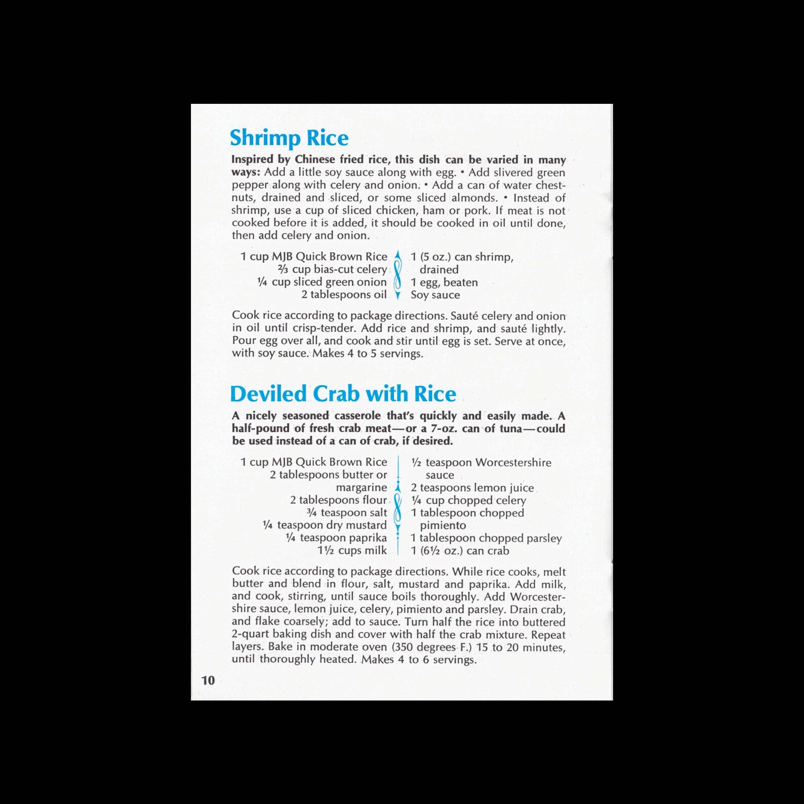 Rice 'n Easy Quick Brown Rice Recipes Vintage Recipe - Etsy