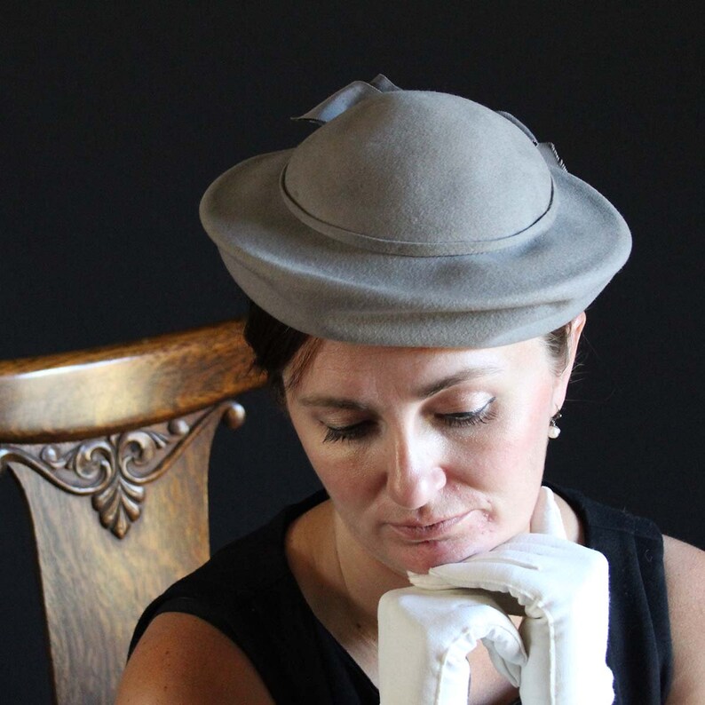 Vintage Merrimac Merfelt Doeskin Wool Felt Hat in Grey - Etsy