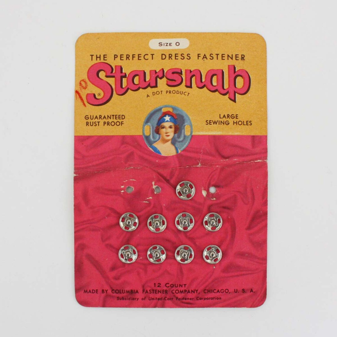 Vintage Star Snap Sew-on Snap Fasteners on Cards Size 0 - Etsy