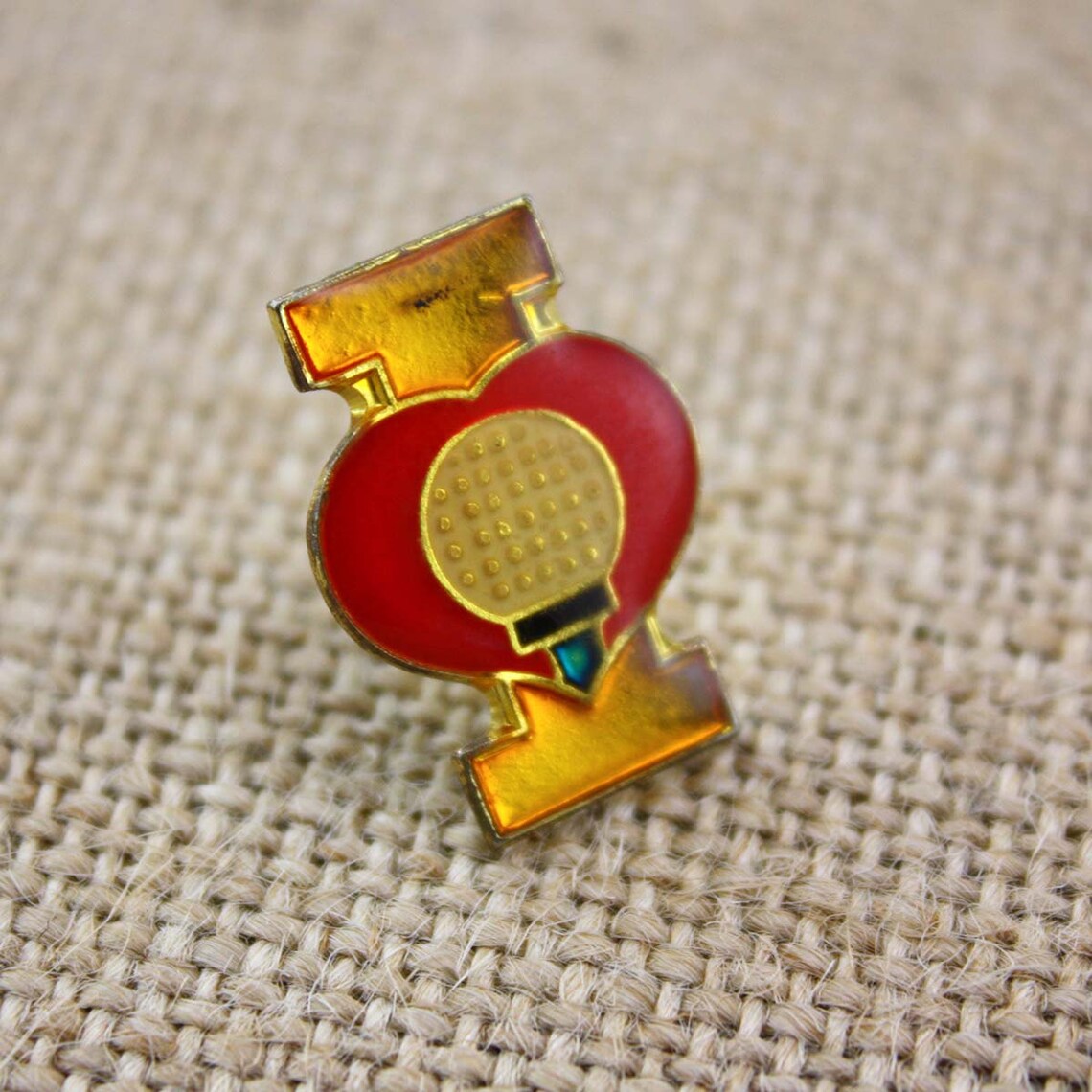 I Heart Golf - Enamel Pin by American Gag Bag Inc. - Vintage Novelty ...