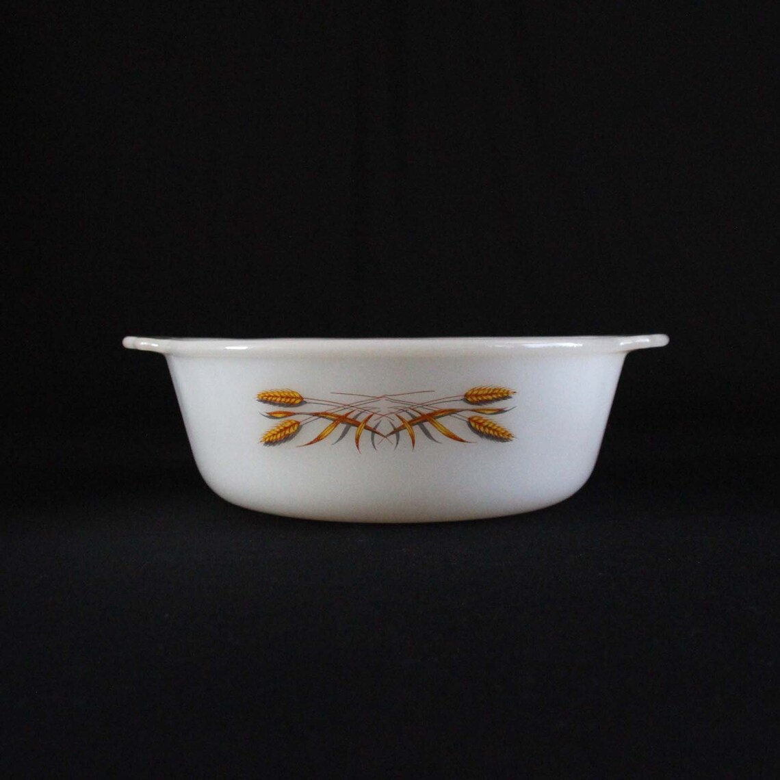 Fire King Wheat Round Casserole Dish - Anchor Hocking Ovenproof Baking ...