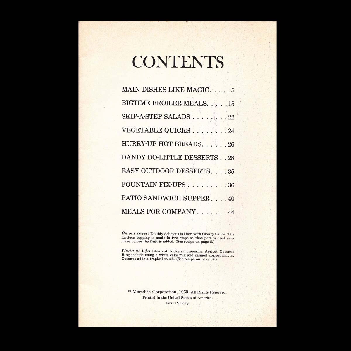 Shortcut Cooking Vintage Recipe Booklet c. 1969 | Etsy
