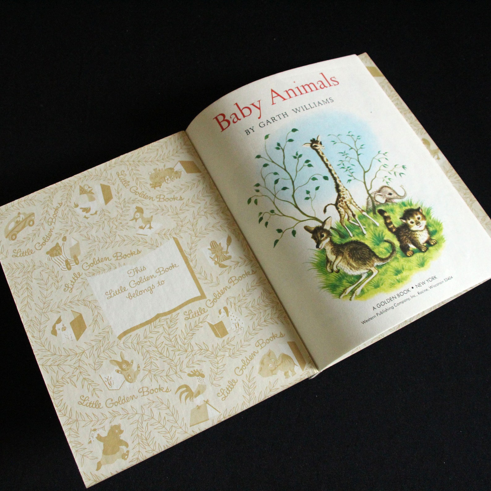 Baby Animals by Garth Williams - Vintage Children's Book C. 1956 - A ...