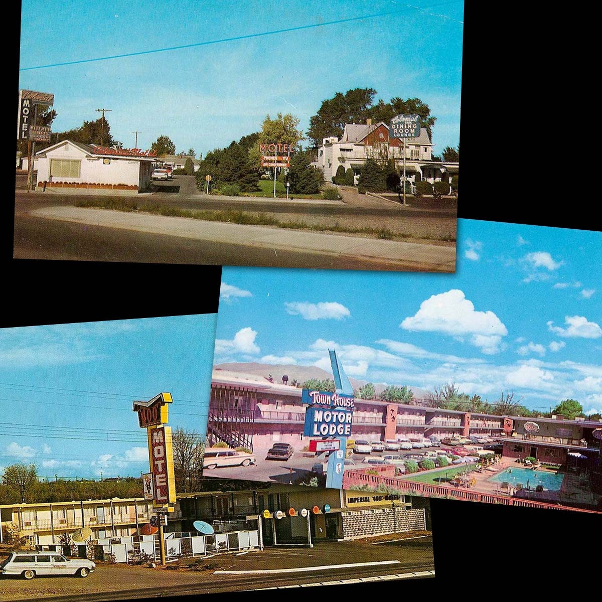 Vintage Travel Postcards of Motels Set of 3 - Etsy