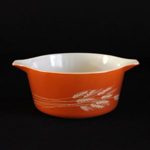 Autumn Harvest Pyrex Bake-serve-store Casserole Dish #474 - Wheat ...