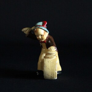 Vintage Chalkware Swing Band Drummer With Cymbals Figurine - Ceramic ...