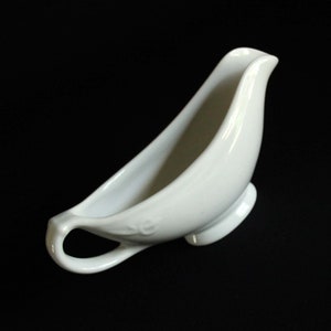 Vintage Hall Pottery Gravy Boat - White Ironstone Restaurant Ware ...