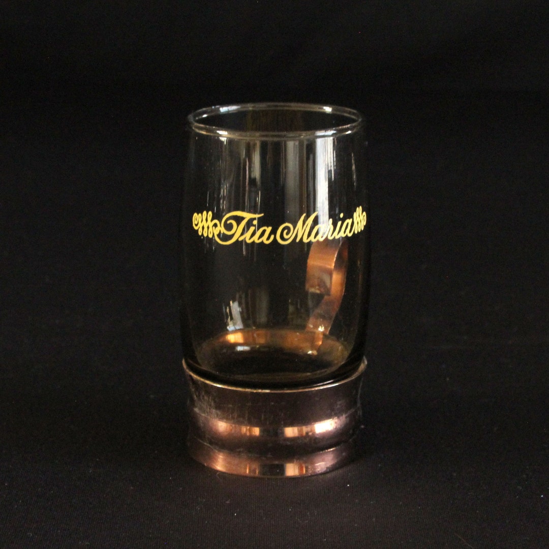 Vintage Tia Maria Hot Toddy Glass - Vintage Barware - Smoke Colored ...