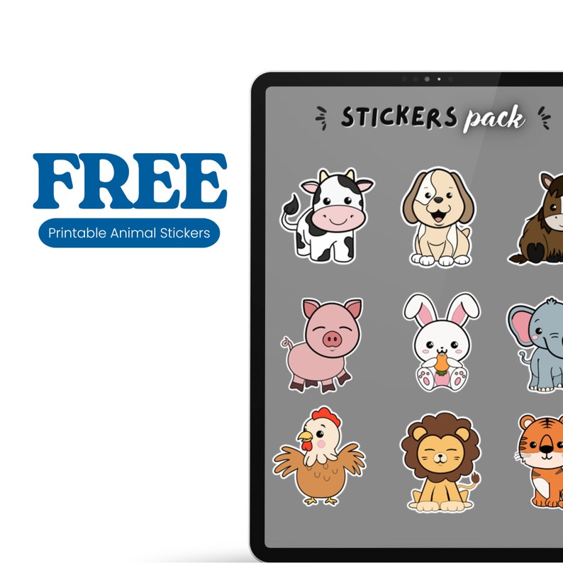 20 Coloring Pages Cute Animals Coloring Book Printable Coloring ...