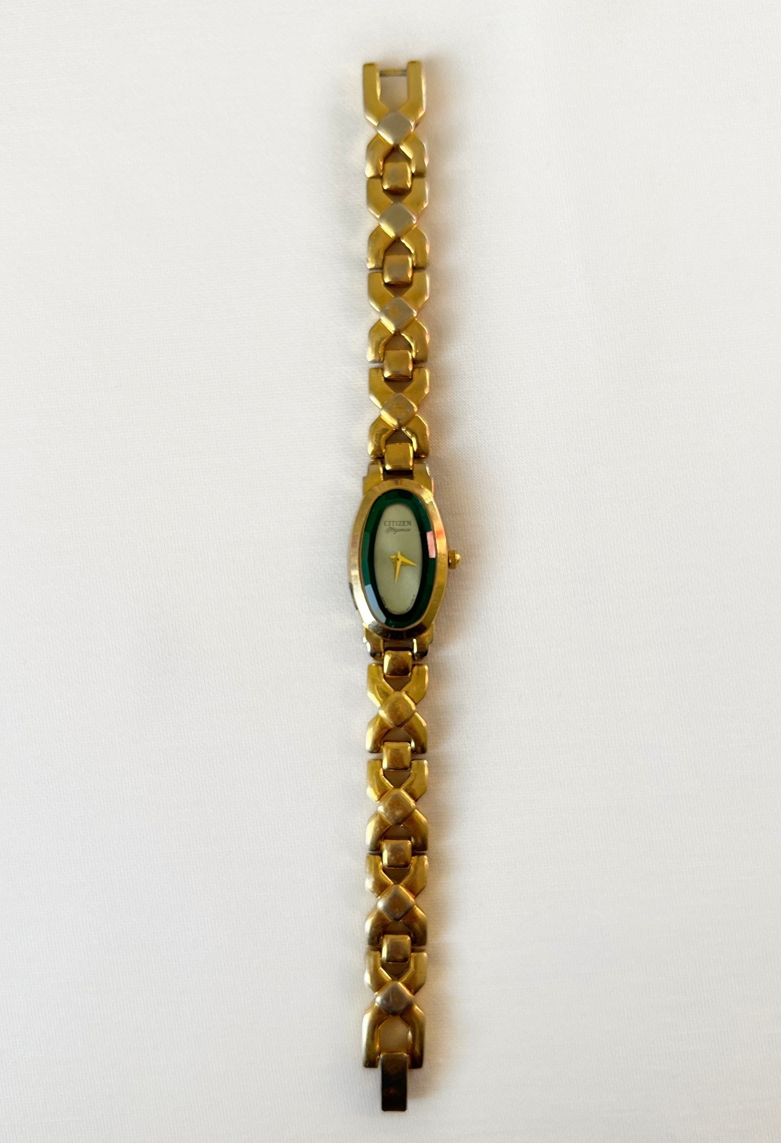 Citizen Elegance Green Bezel Watch - Etsy