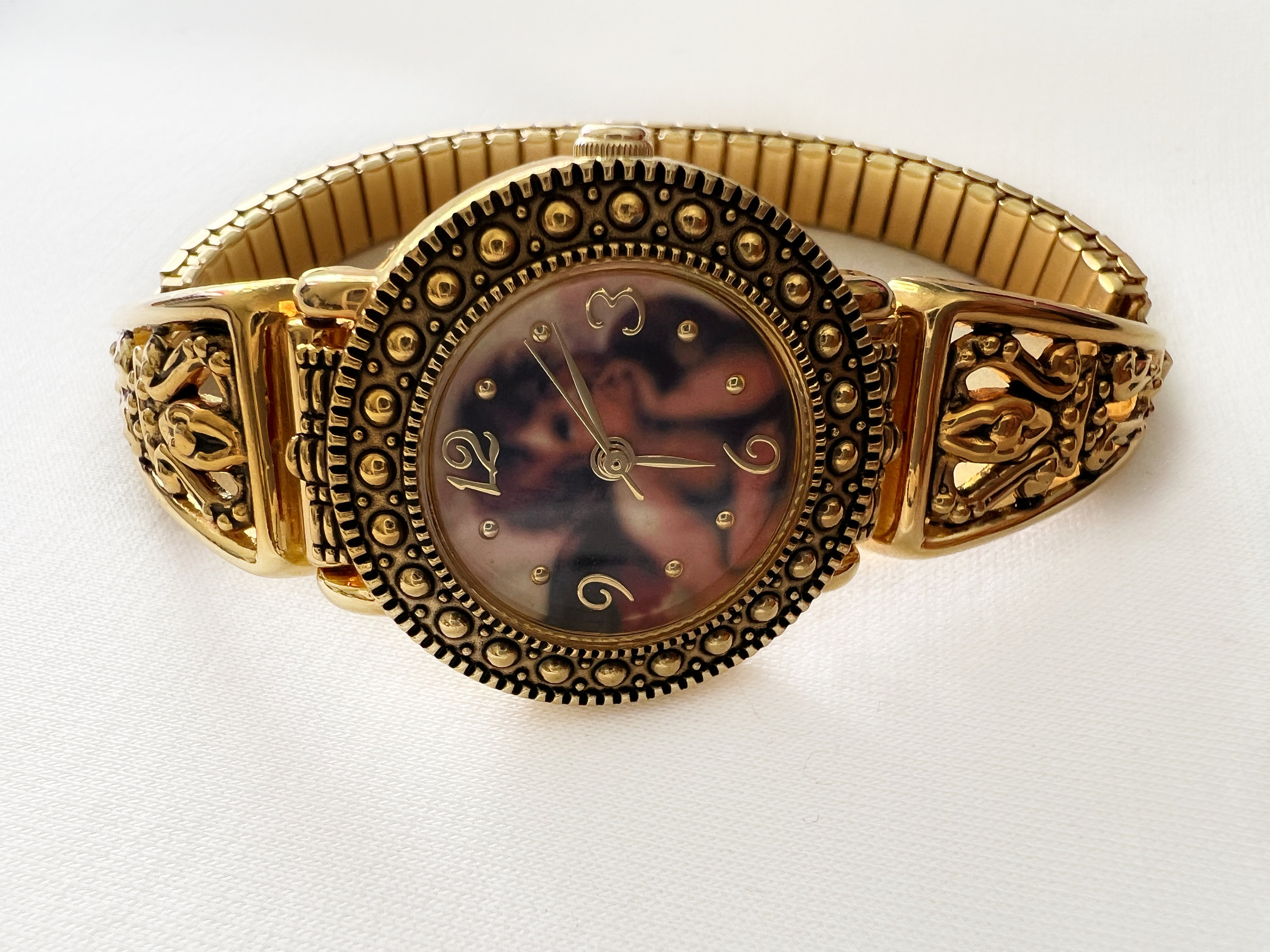 Seiko SII Raphael Cherub Gold Watch - Etsy