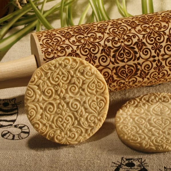 Embossed Rolling Pin - Etsy