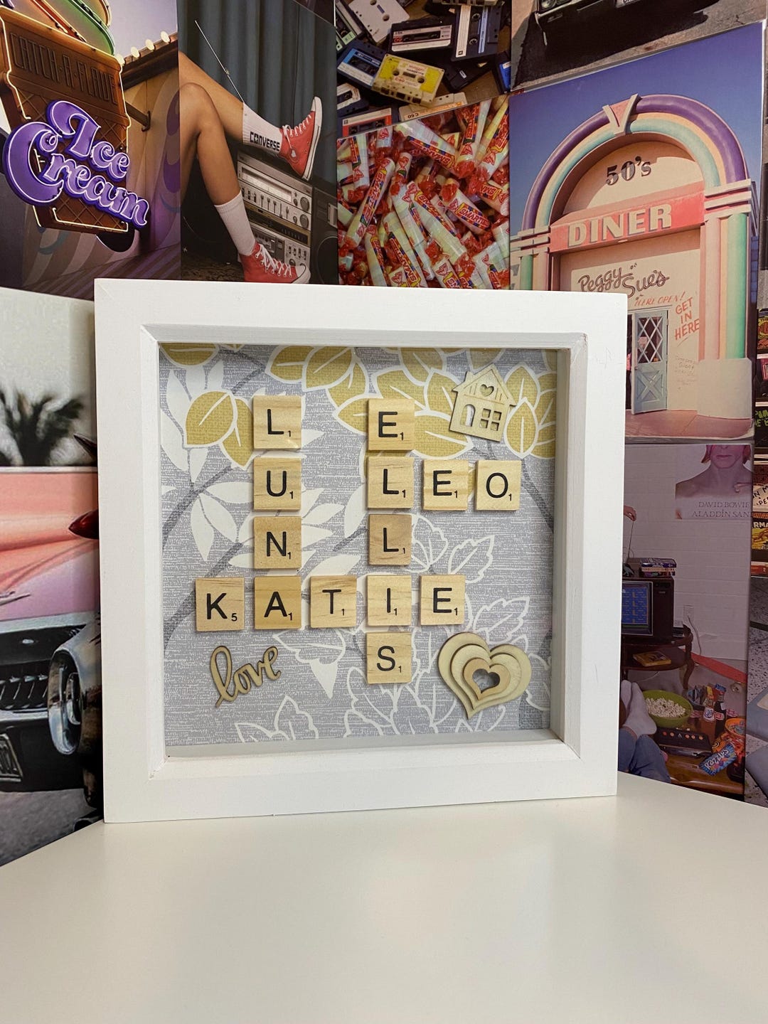 Personalised Handmade Scrabble Photo Frames - Etsy