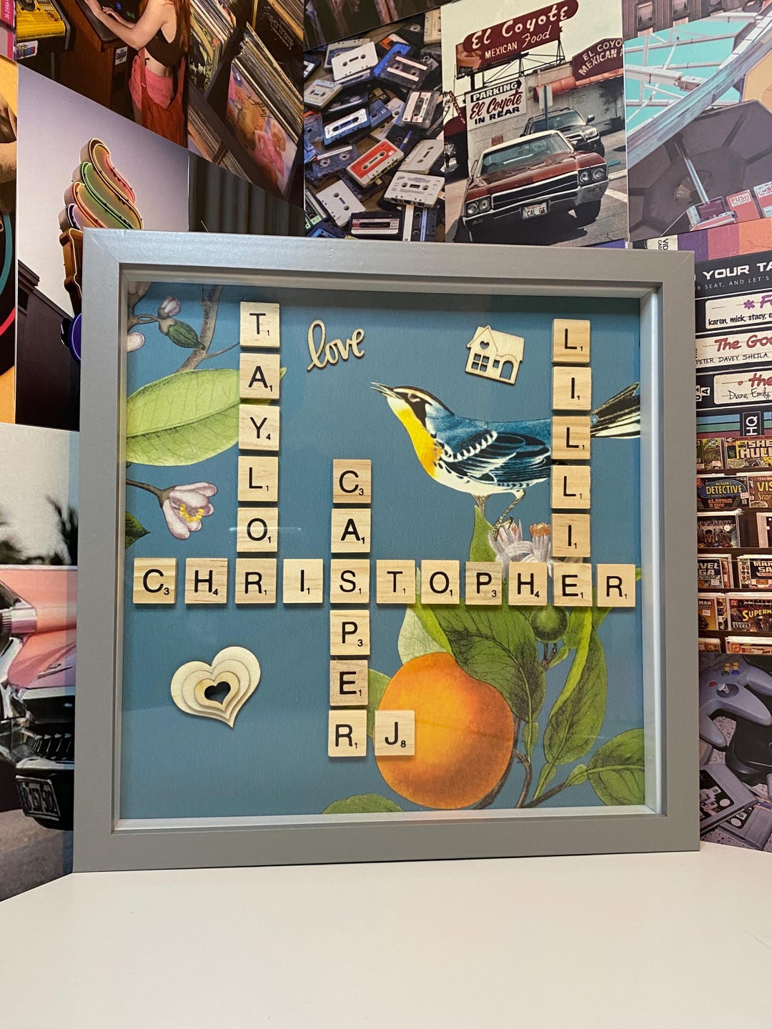 Personalised Handmade Scrabble Photo Frames - Etsy