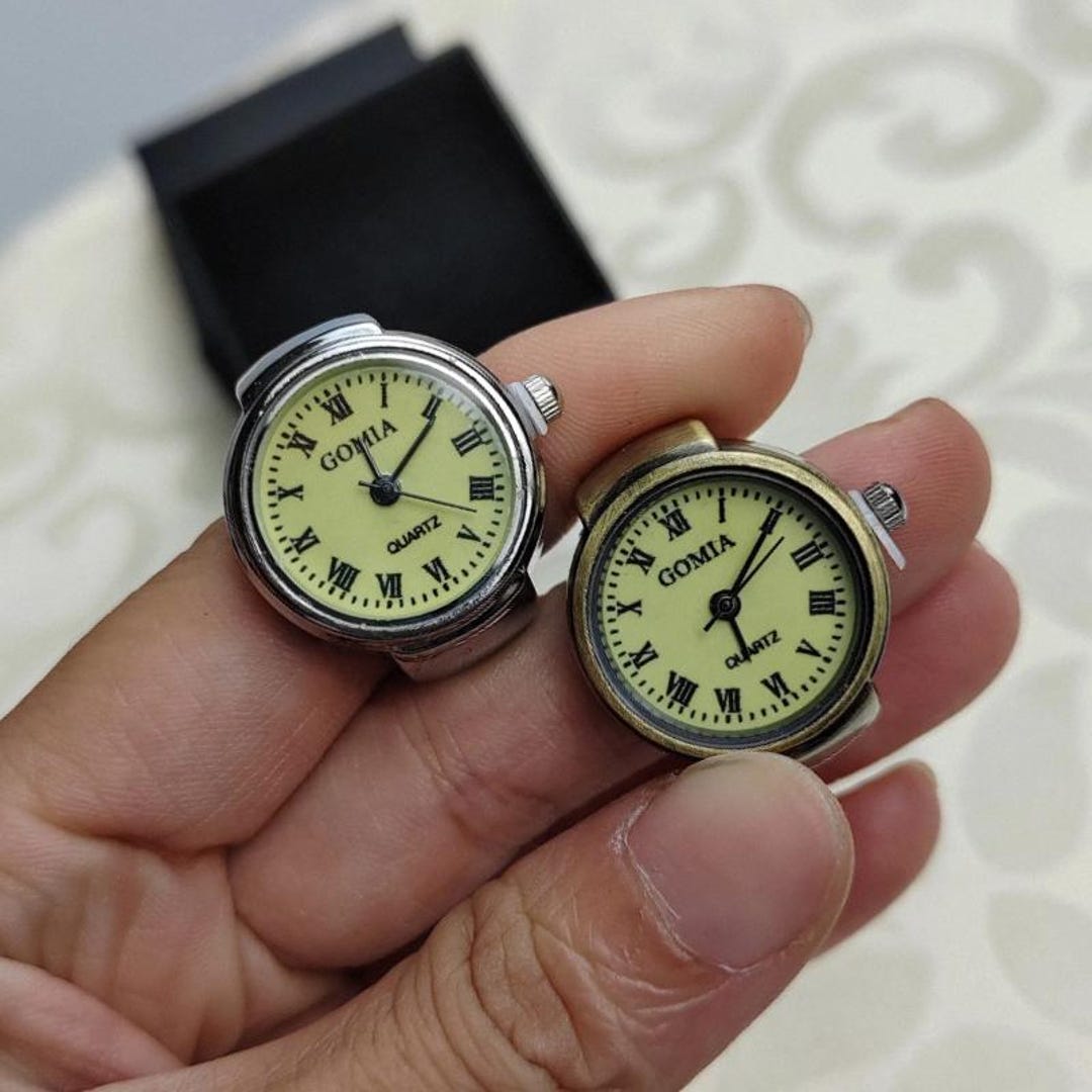 Antique Mini Korean Ring Watch With Simple Roman Scale, Student Watch ...