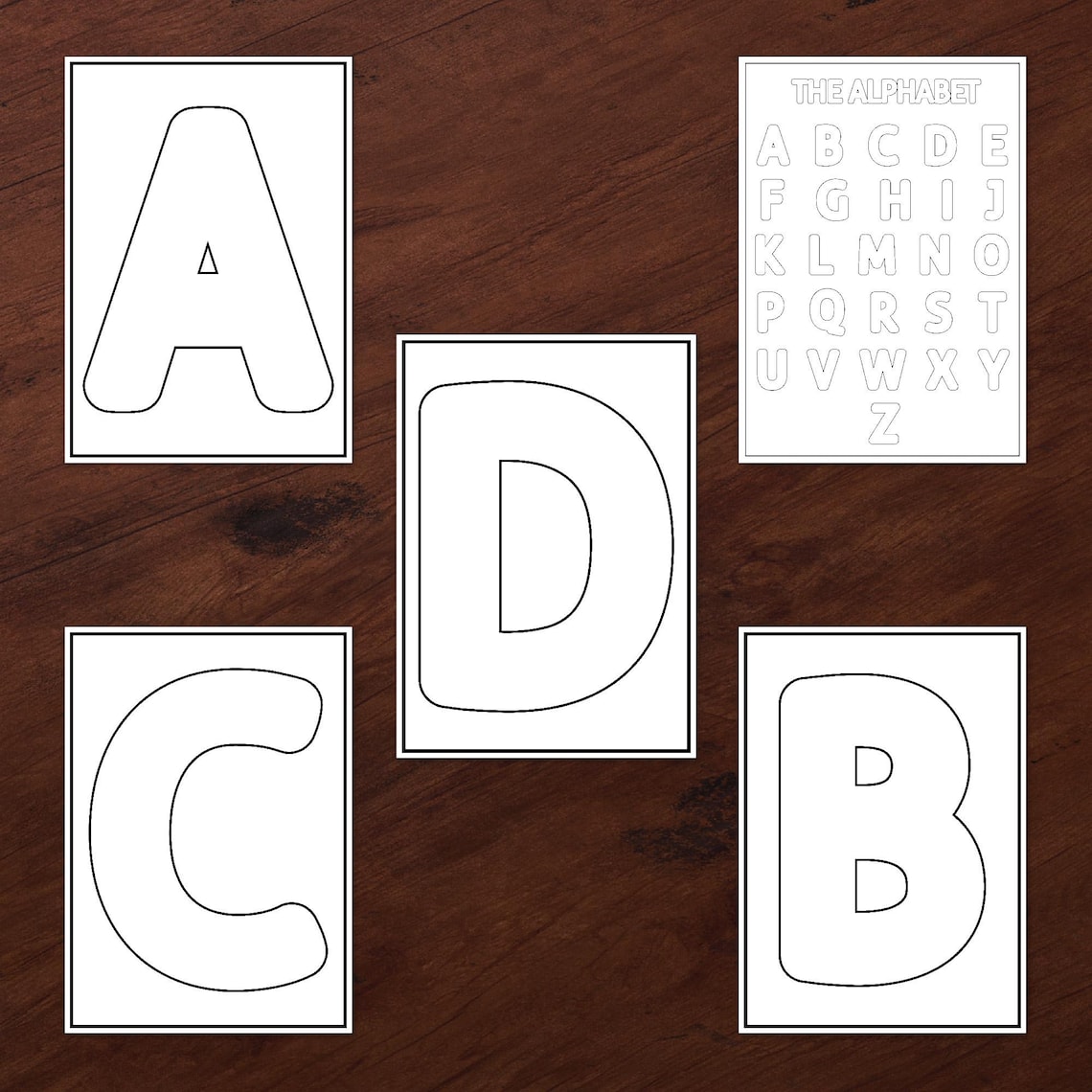 Alphabet Coloring Pages, Kids Letters Coloring Sheets, Printable PDF ...