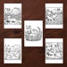 Cute Fox Coloring Pages, Kids Fox and Cat Coloring Sheets, Printable ...