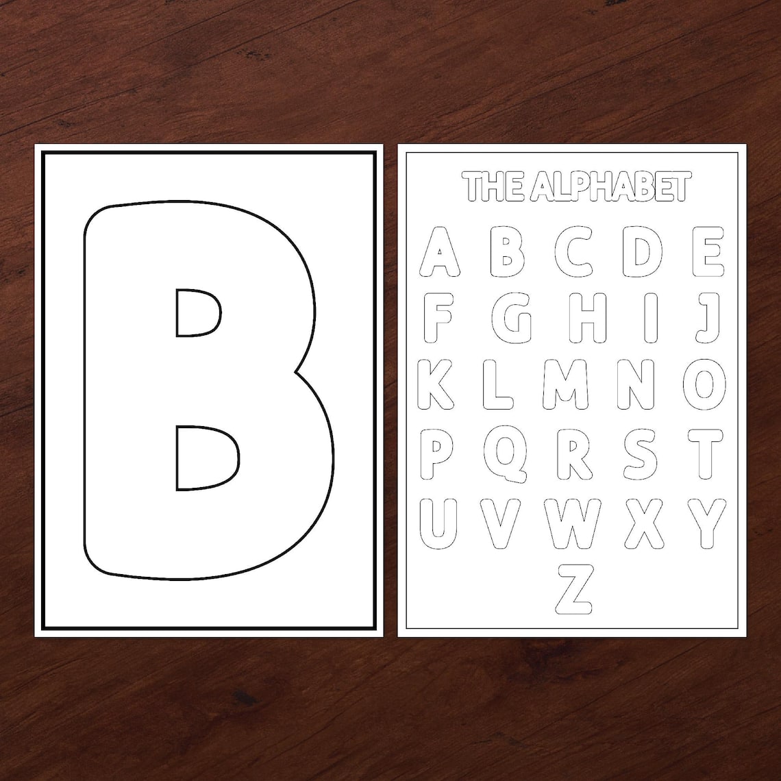 Alphabet Coloring Pages, Kids Letters Coloring Sheets, Printable PDF ...