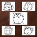 Fat Cats Coloring Pages, Kids Cat Coloring Sheets, Printable PDF ...