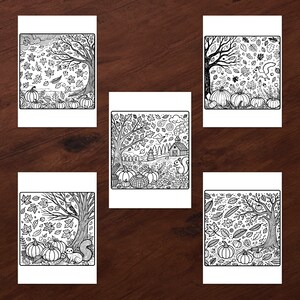 Autumn Coloring Pages, Kids Seasonal Coloring Sheets, Printable ...
