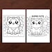 Cute Cat Coloring Pages, Kids Cat Coloring Sheets, Printable PDF ...
