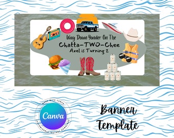 Chatta-two-chee 2nd Birthday Invitation Digital Download Template - Etsy