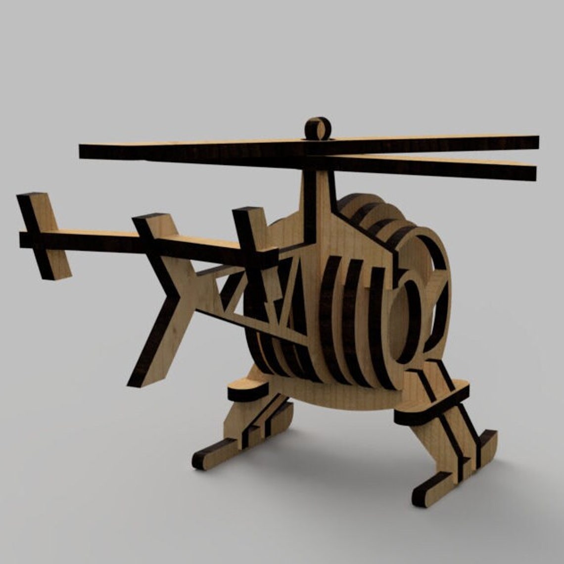 Laser Cut Toy Helicopter DXF & SVG Files, Instant Download, Digital ...