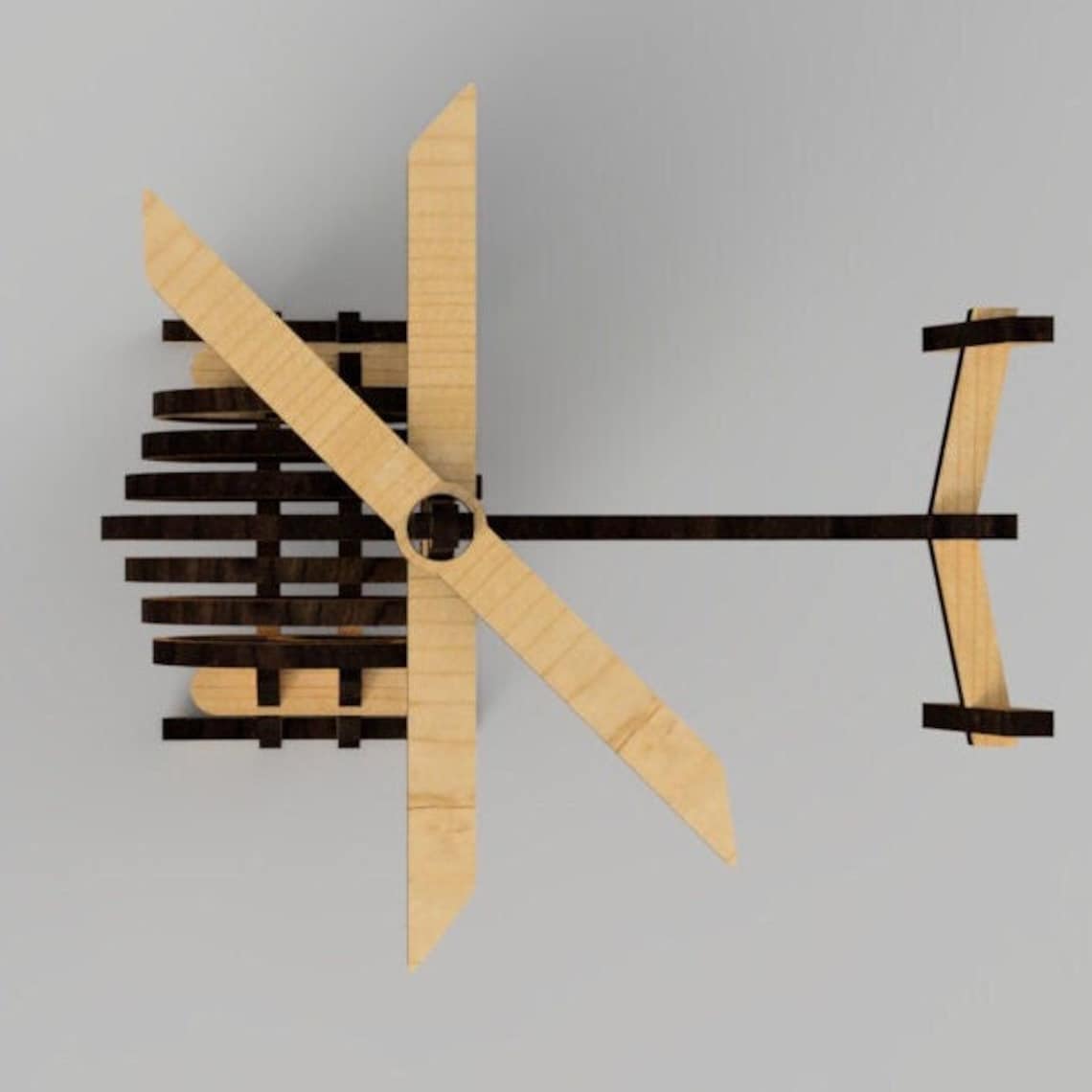 Laser Cut Toy Helicopter DXF & SVG Files, Instant Download, Digital ...