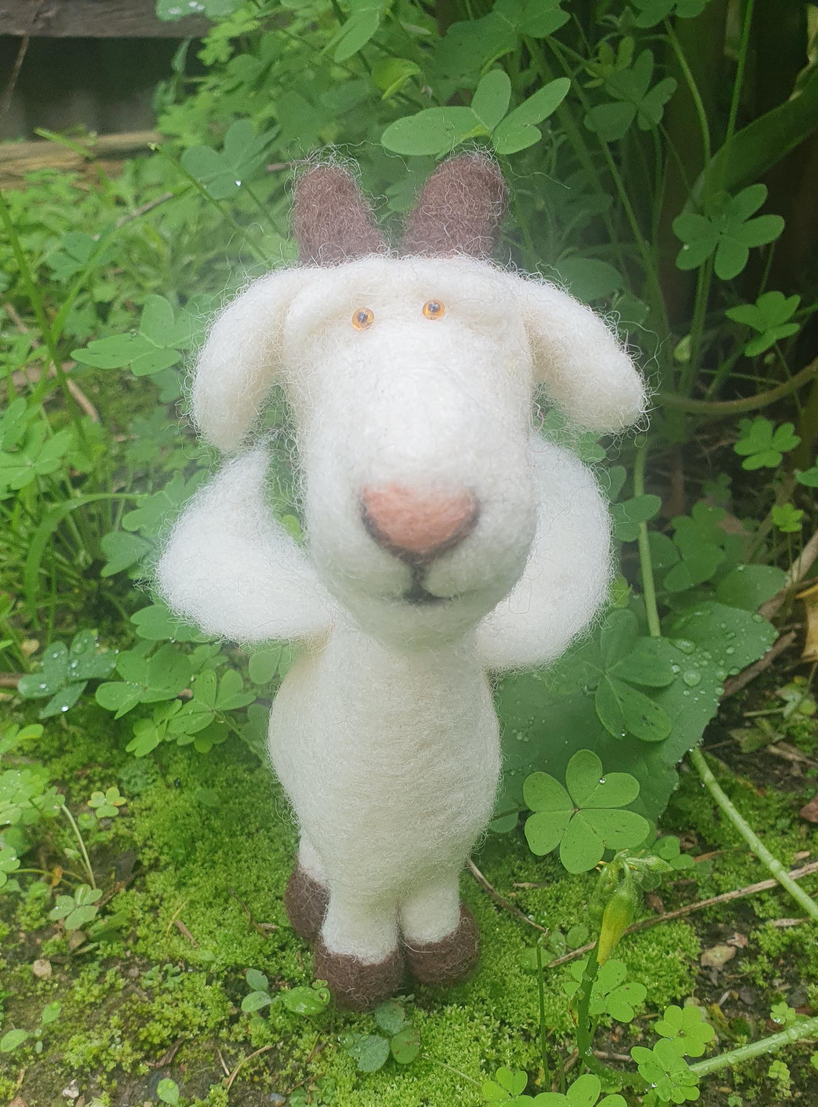 Pegasus the Needle Felted Goat - Felted Toy Goat Home Decoration - Etsy