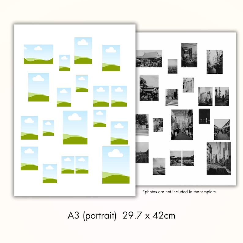 A3 Photo Collage, Poster Collage Template, Poster Size Photo Collage ...