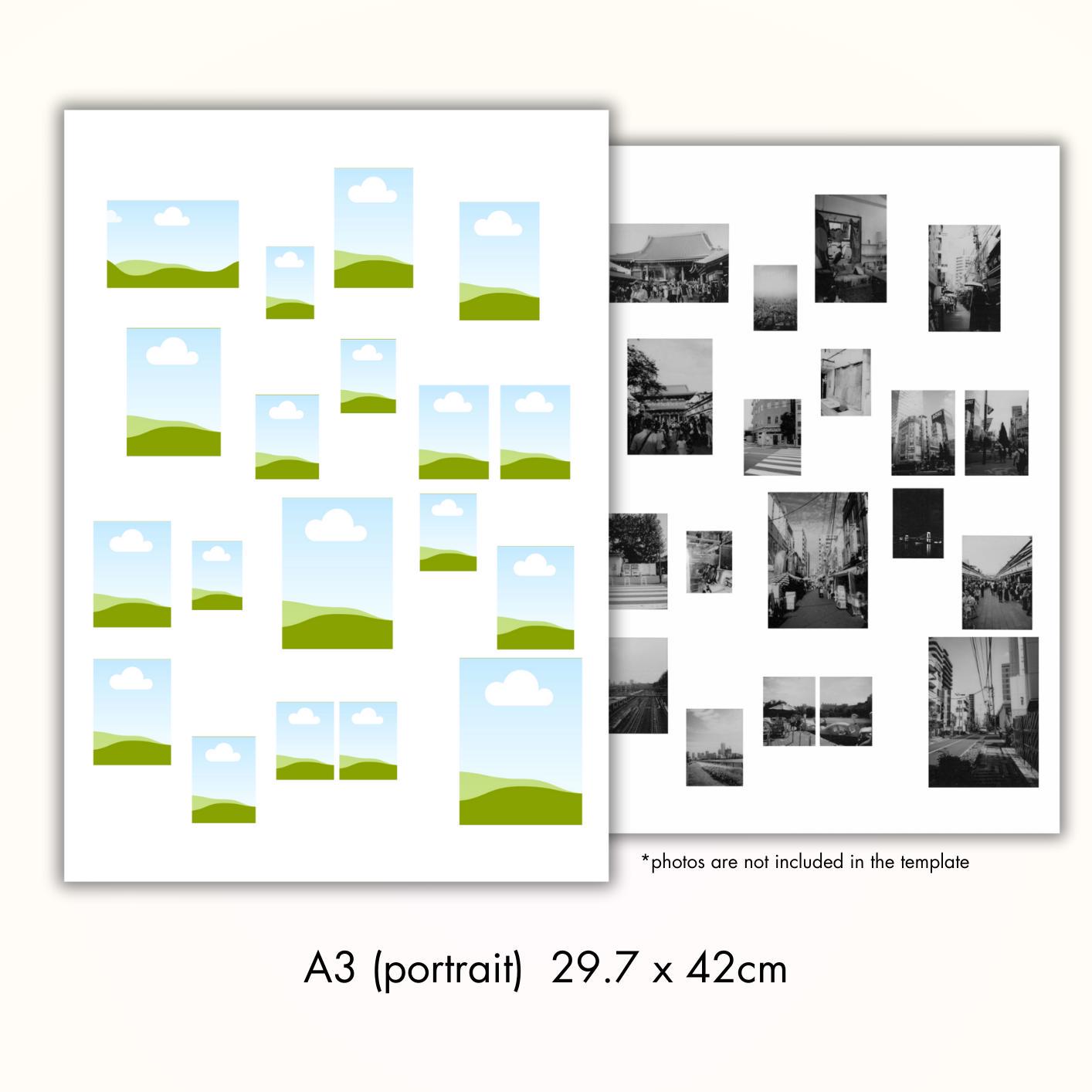 A3 Photo Collage, Poster Collage Template, Poster Size Photo Collage ...