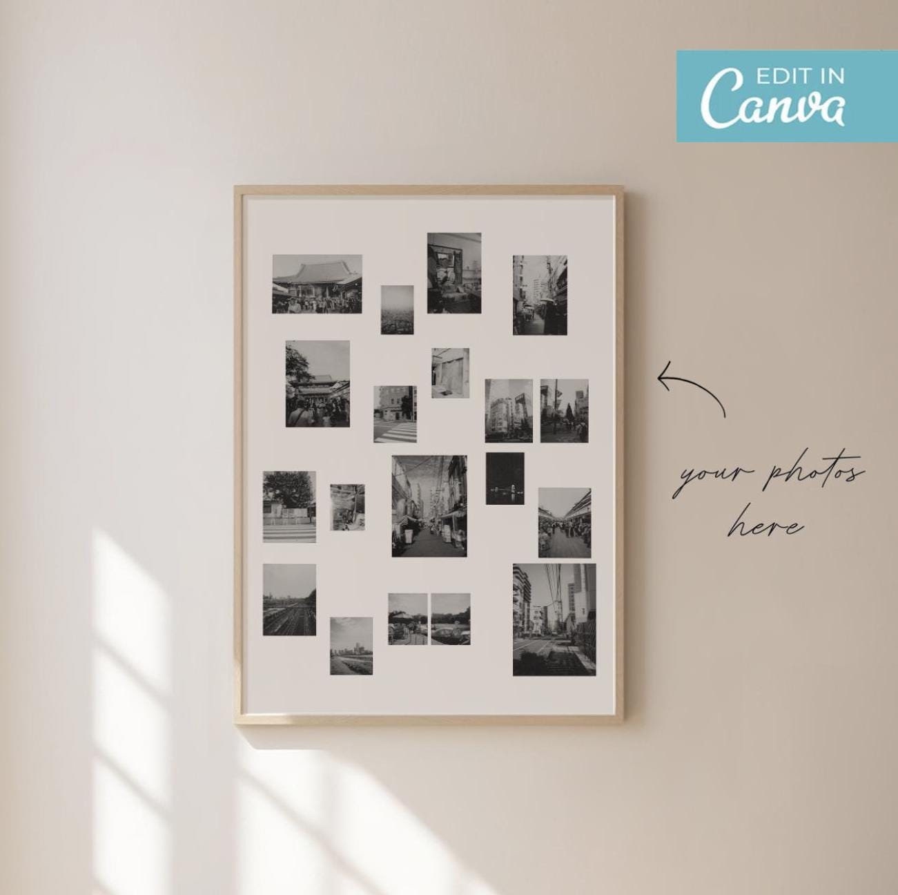 A3 Photo Collage, Poster Collage Template, Poster Size Photo Collage ...