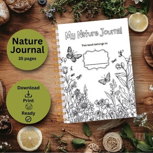 Nature Journal Printable | Homeschool | Charlotte Mason | Curriculum ...