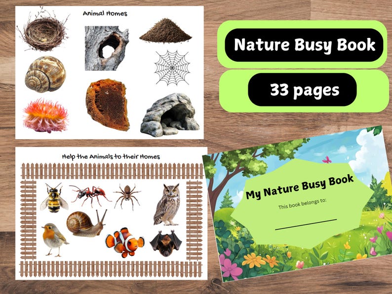 Toddler Busy Book Printable | Preschool Activities Homeschool ...