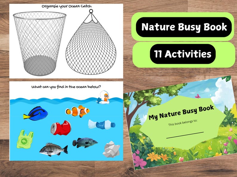 Toddler Busy Book Printable | Preschool Activities Homeschool ...