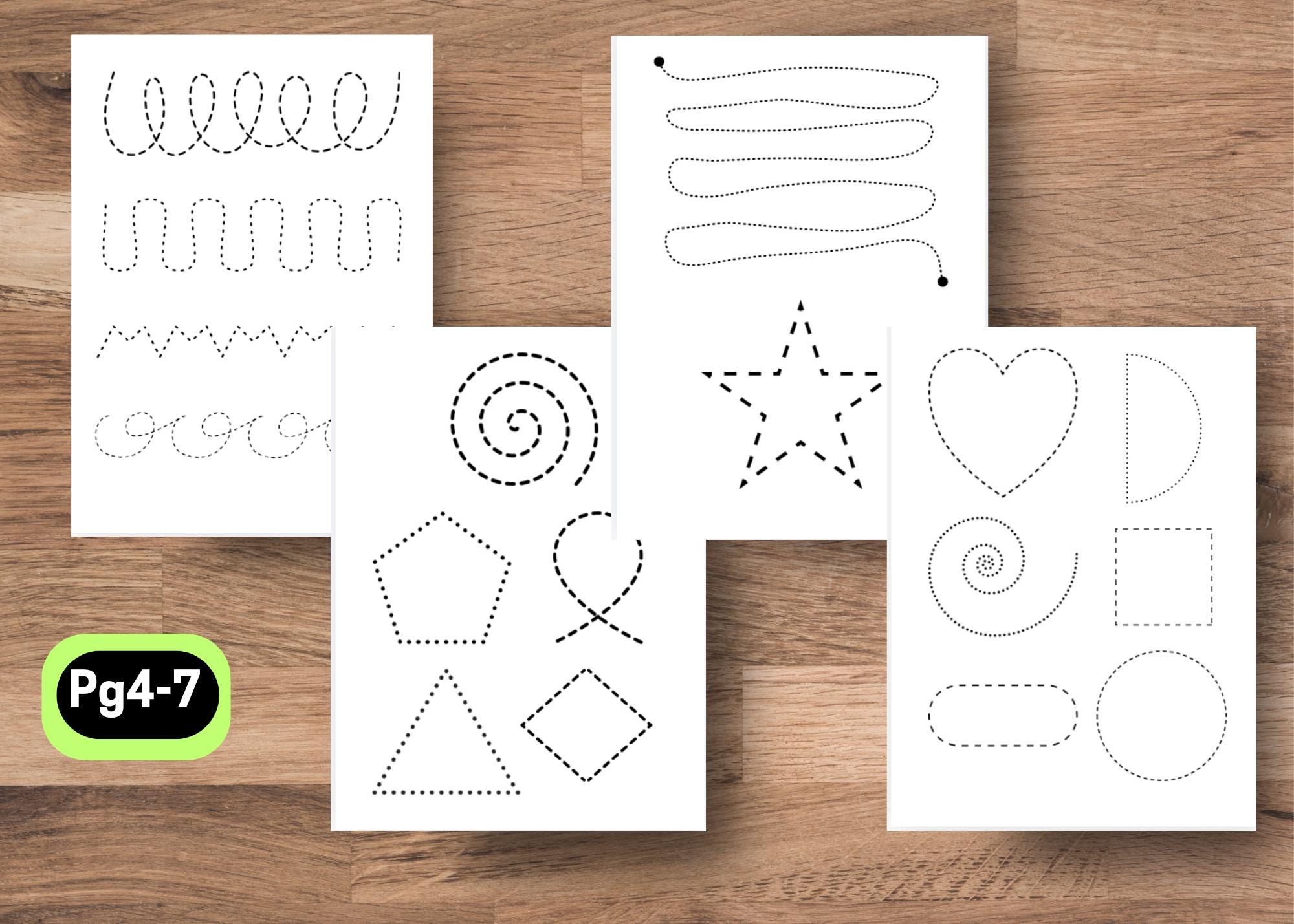 Preschool Tracing Booklet | Tracing Worksheet | Fine Motor Development ...