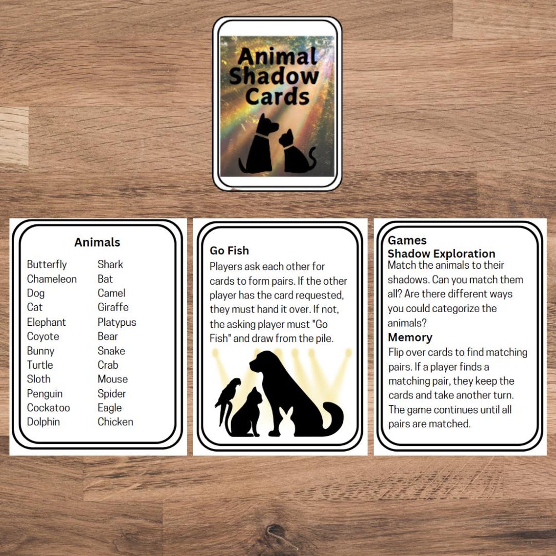 Montessori Animal Shadow Match Cards PRINTABLE | Homeschool Sorting ...