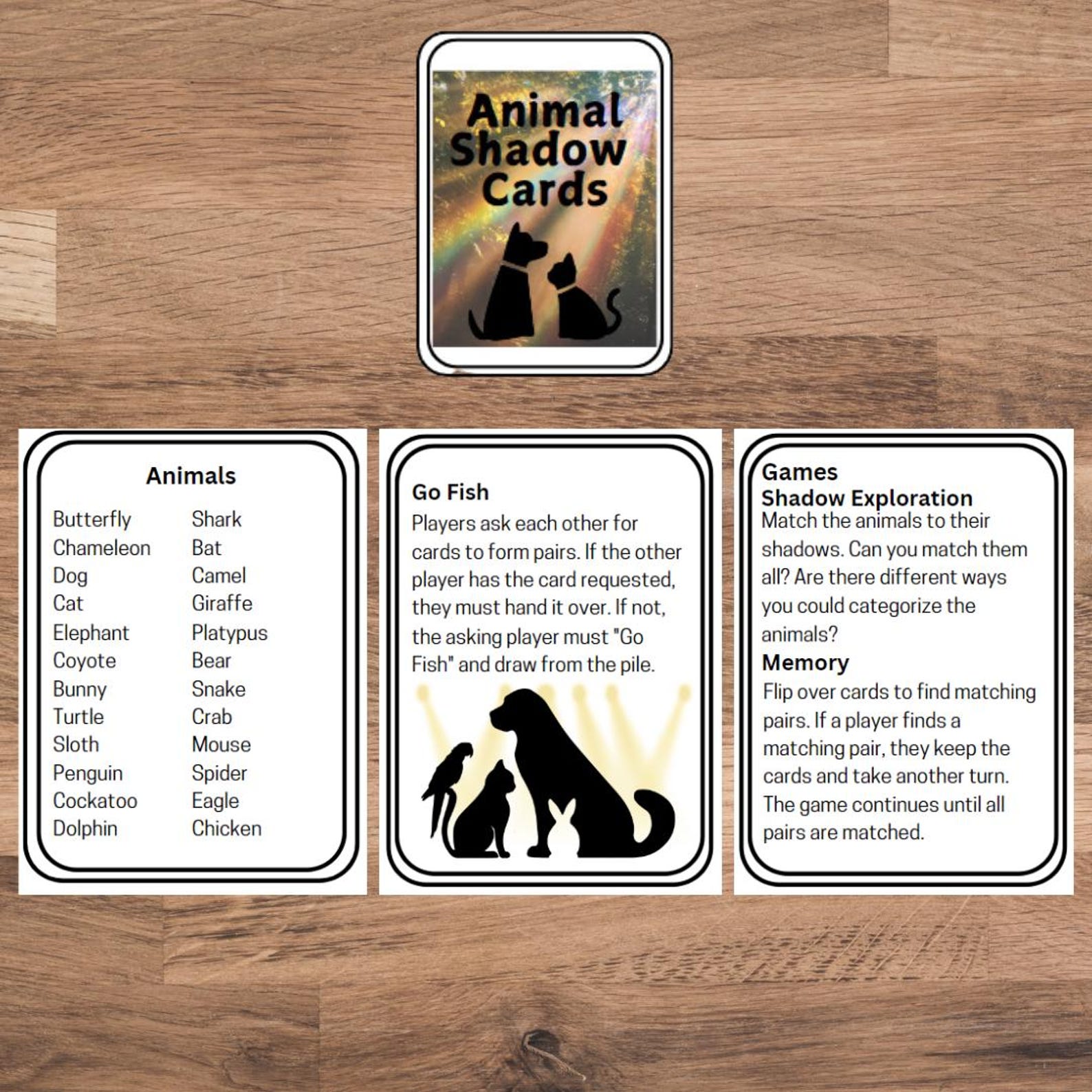 Montessori Animal Shadow Match Cards PRINTABLE | Homeschool Sorting ...