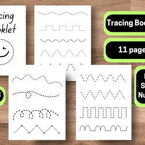 Preschool Tracing Booklet | Tracing Worksheet | Fine Motor Development ...