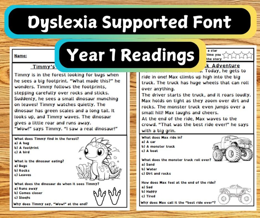 Dyslexia Supported Font Readings, Fluency, & Comprehension | Infants ...