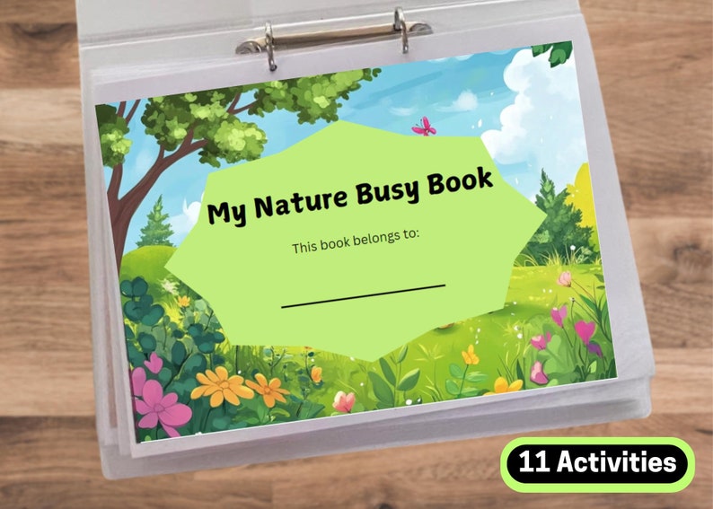 Toddler Busy Book Printable | Preschool Activities Homeschool ...