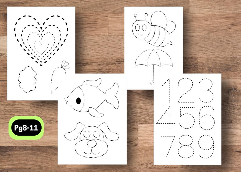 Preschool Tracing Booklet | Tracing Worksheet | Fine Motor Development ...